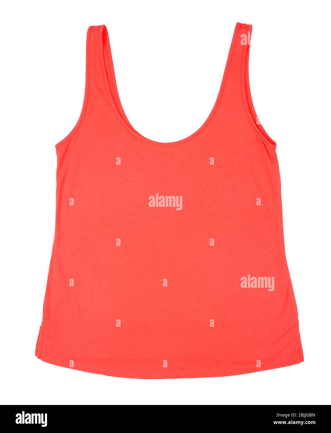 Cute tank top with u-shaped neckline isolated on white Stock Photo - Alamy