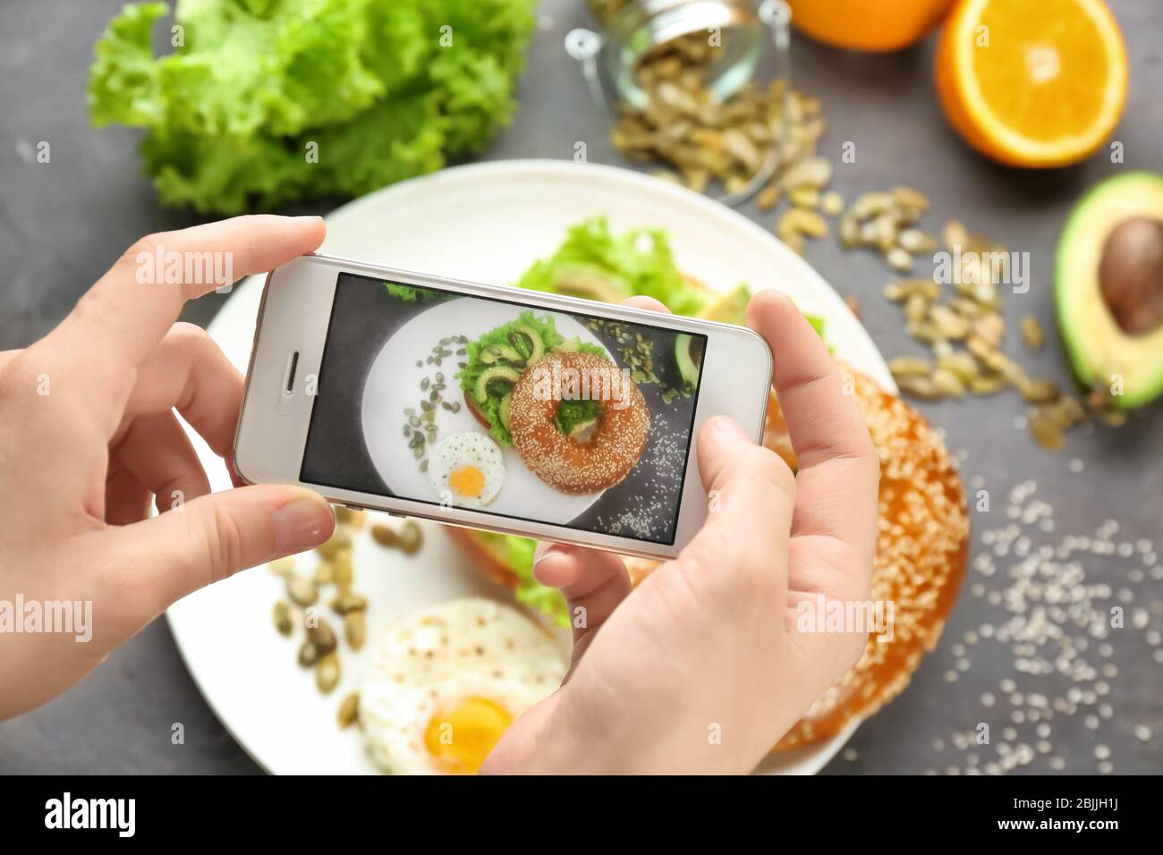 Food photography blog female hands hi-res stock photography and images ...