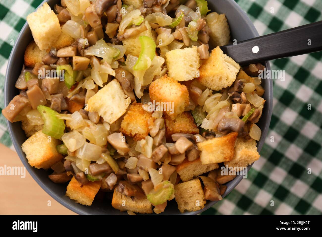 Turkey stuffing in bowl for holiday table Stock Photo - Alamy