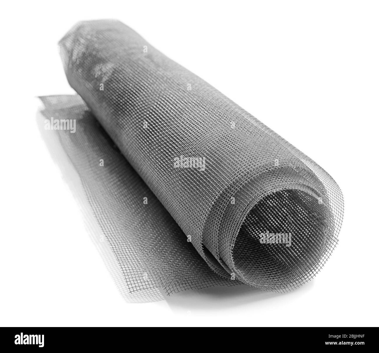 Roll of window screen on white background Stock Photo - Alamy