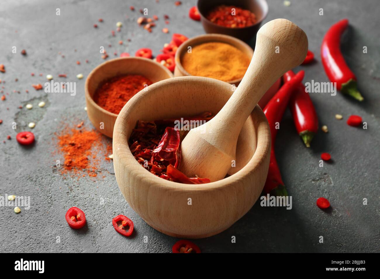 Red hot peppers bowl dried whole hi-res stock photography and images ...