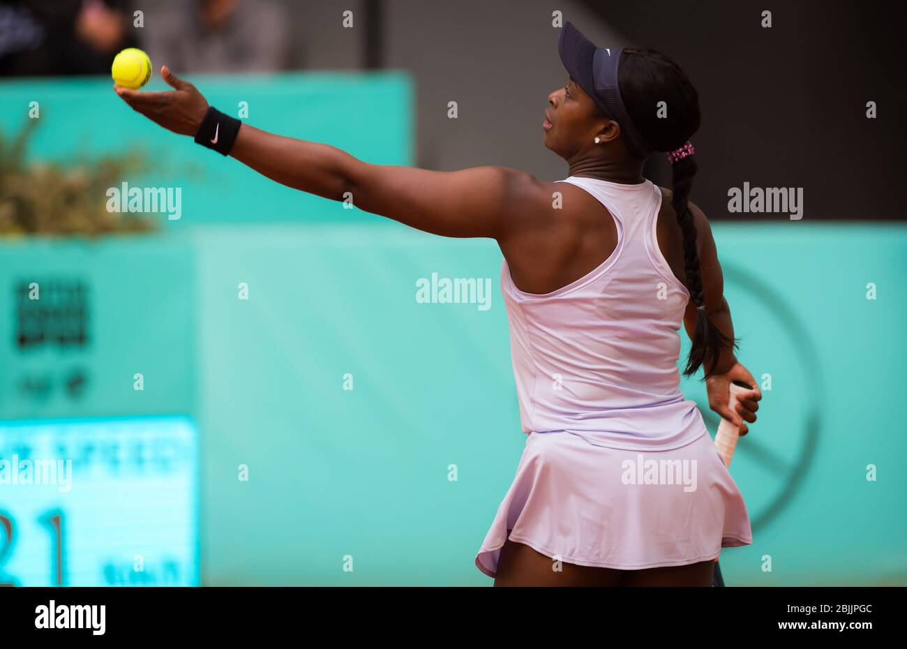 Sloane Stephens of the United States in action during her third-round ...