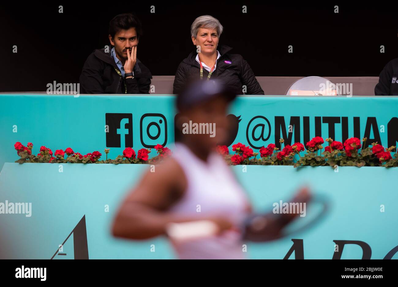 Yannick Yoshizawa & Marija Cicak at the 2019 Mutua Madrid Open WTA ...