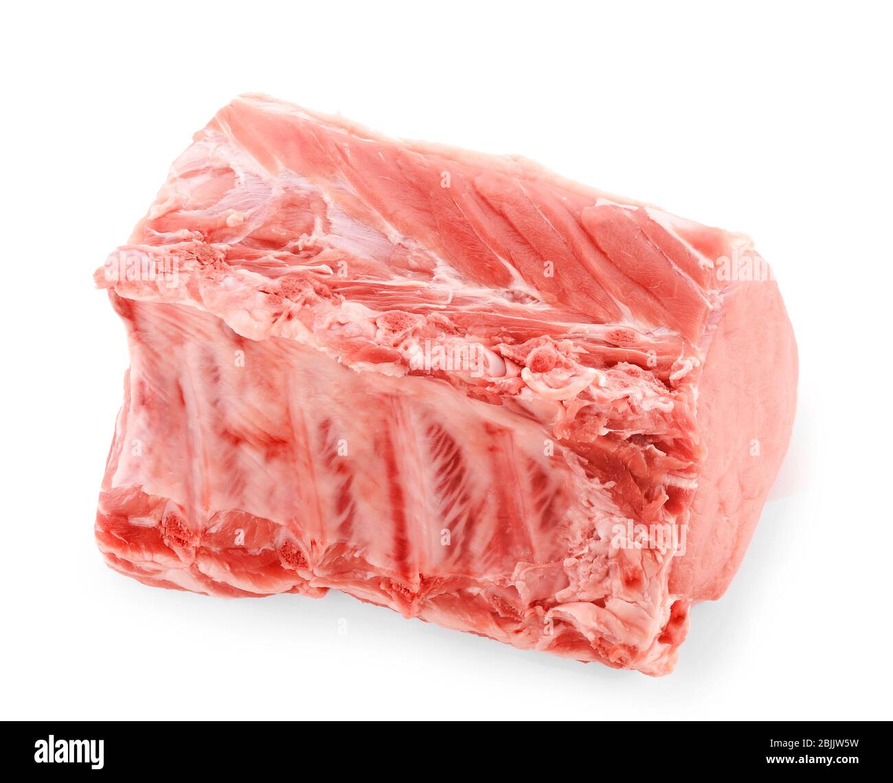 Fresh ribs, isolated on white Stock Photo - Alamy