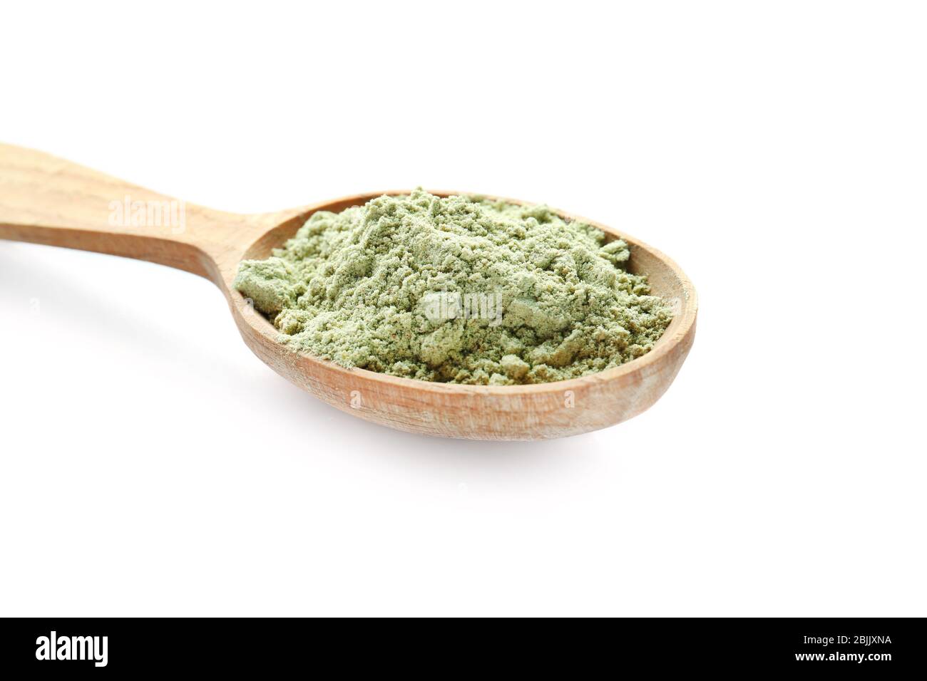 Moringa powder on spoon hi-res stock photography and images - Alamy