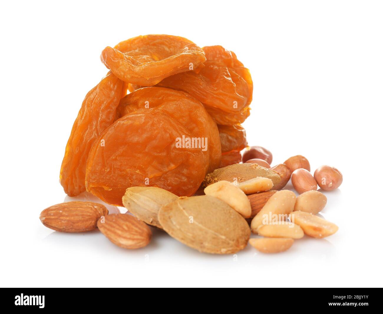Dehydrated dried ripe apricots Cut Out Stock Images & Pictures - Alamy