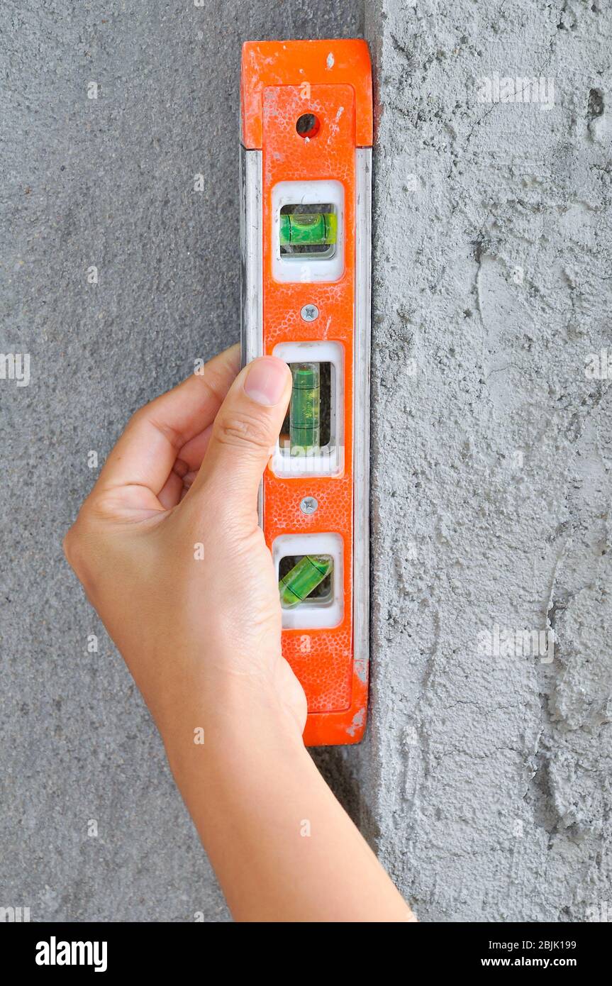 Horizontal balance equipment carpenter builder hi-res stock photography ...