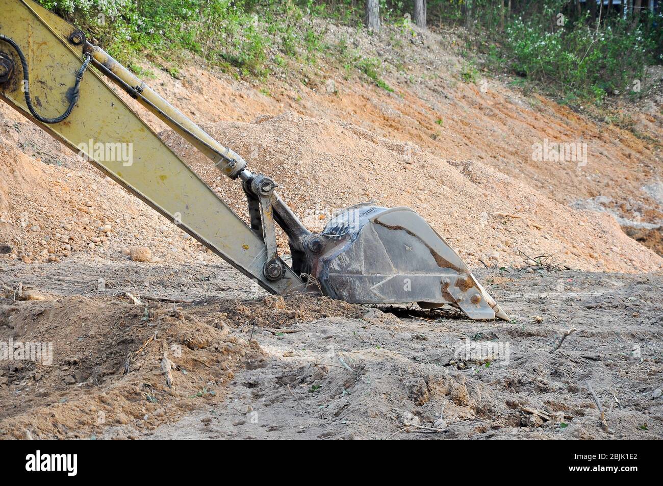 Excavators are also called diggers Stock Photo - Alamy