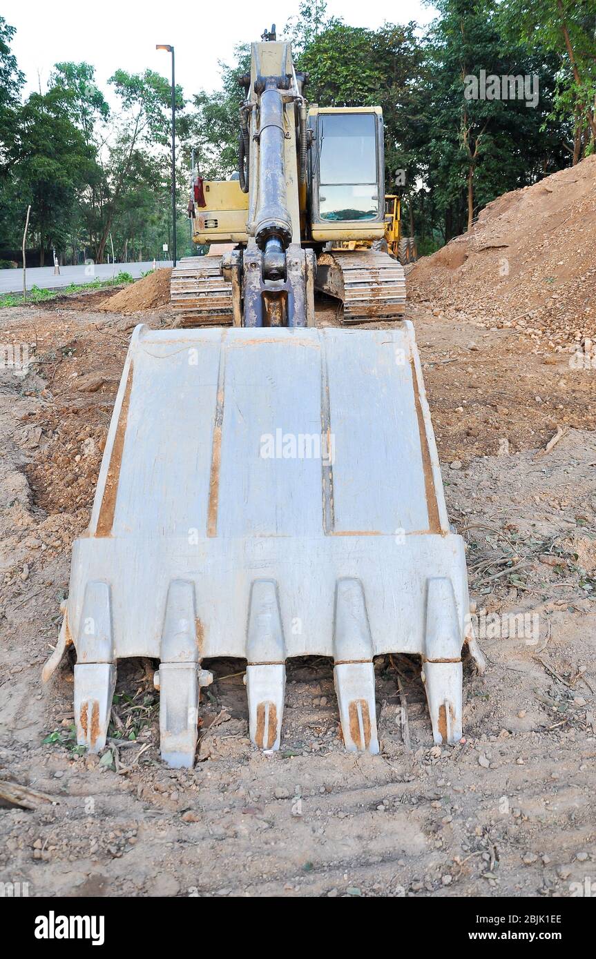 Excavators are also called diggers Stock Photo - Alamy