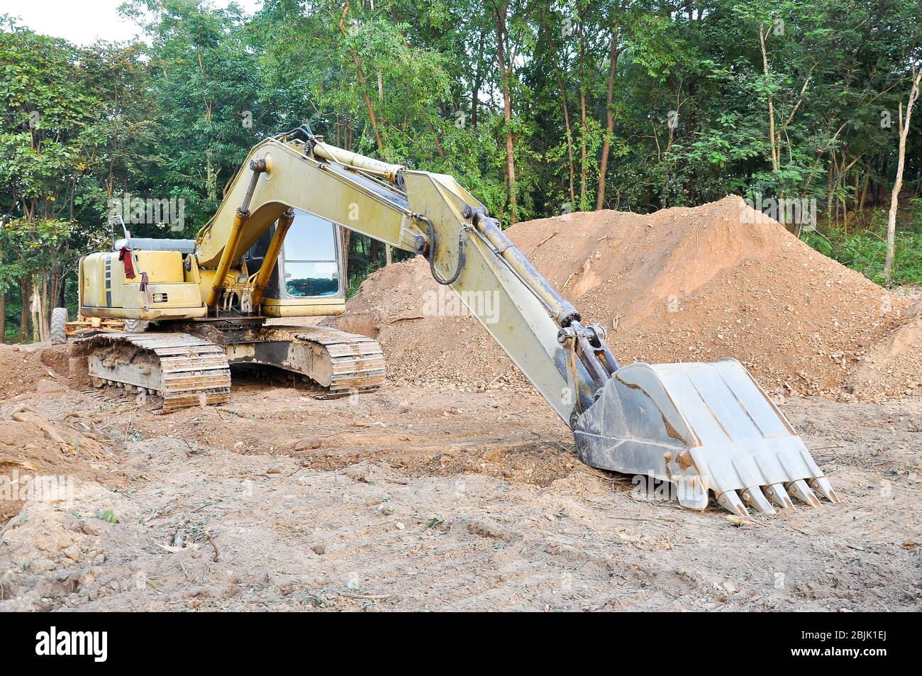 Excavators are also called diggers Stock Photo - Alamy