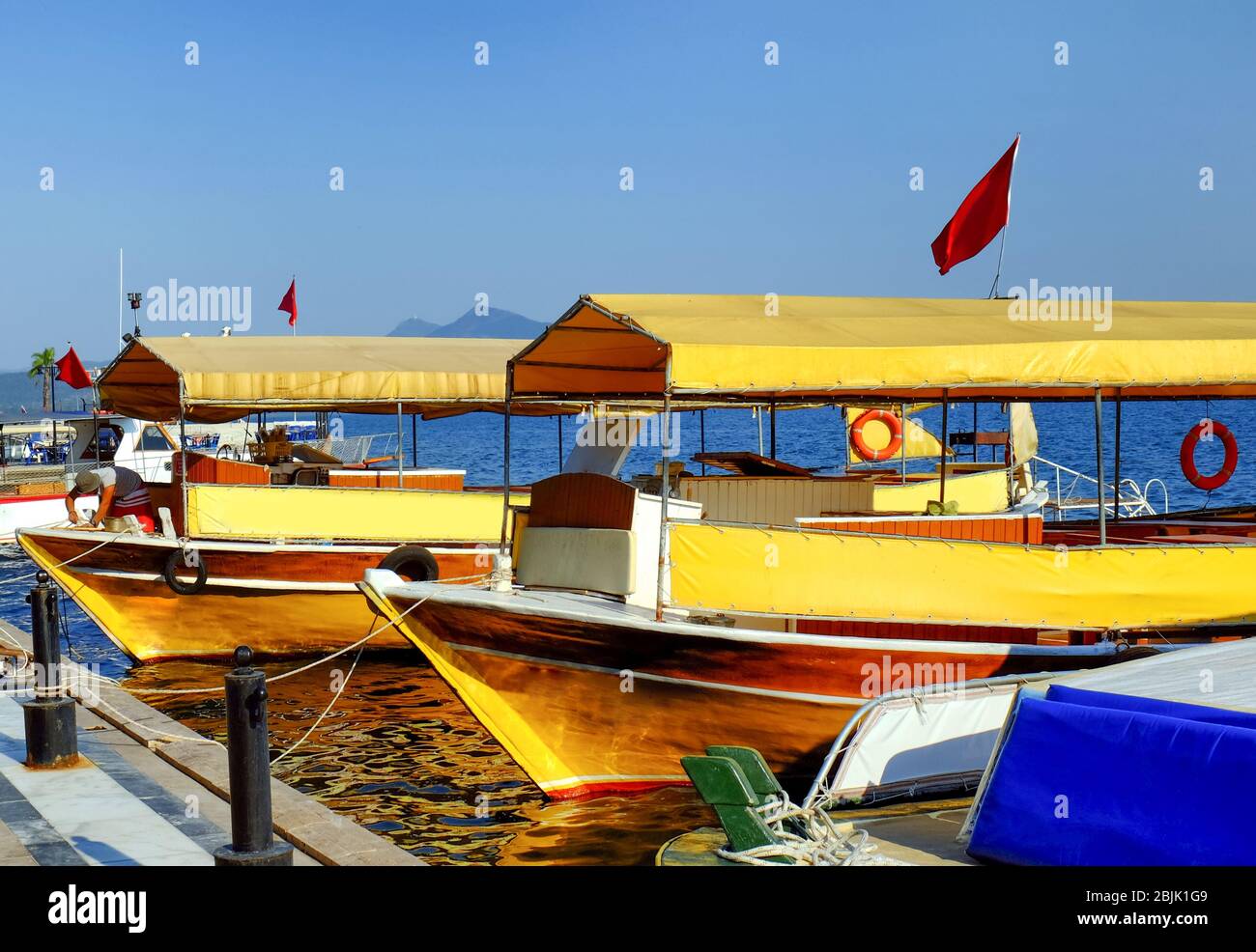 Beautiful view berthed boats hi-res stock photography and images - Alamy