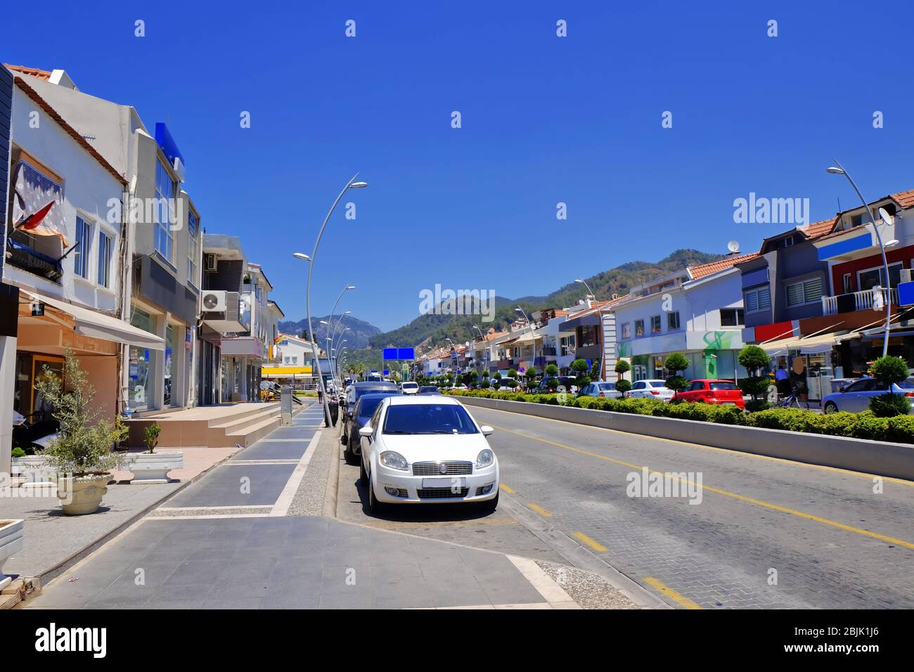 View of road in beautiful city Stock Photo - Alamy
