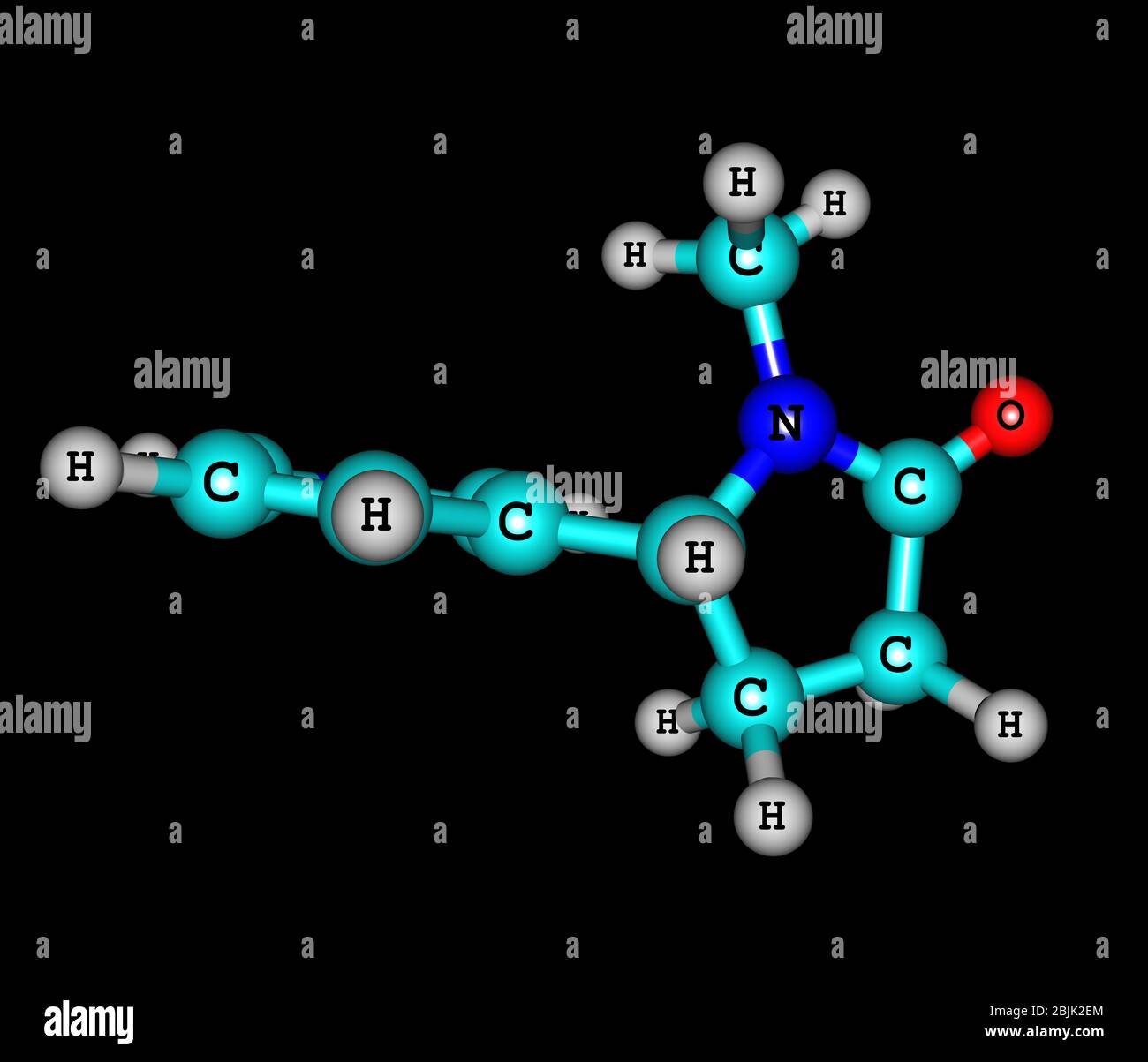 Nicotine tobacco stimulant molecule hi-res stock photography and images ...