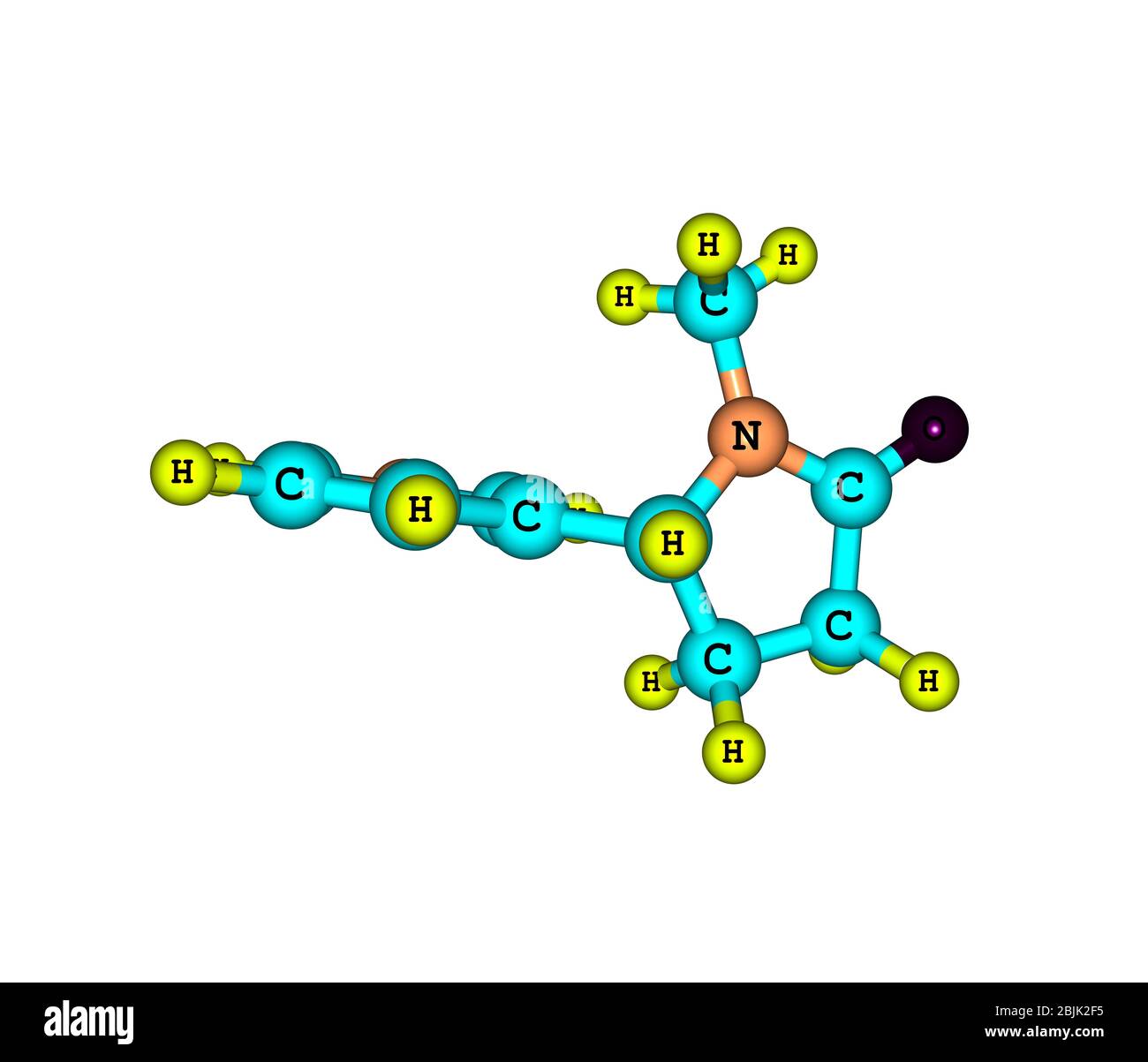 Chemistry chemical formula nicotine Cut Out Stock Images & Pictures - Alamy