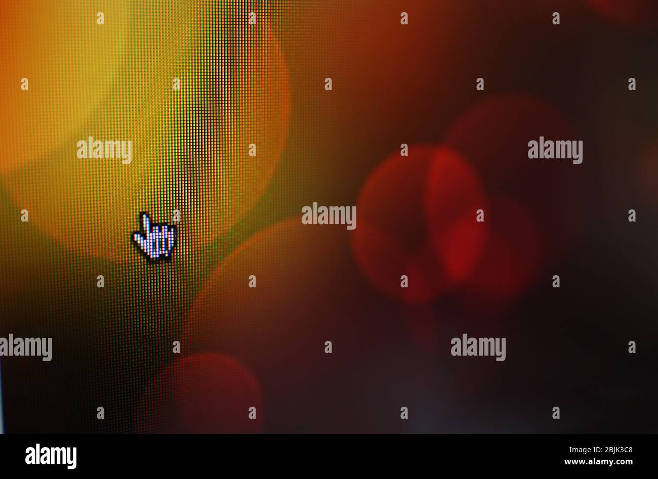 Mouse cursor on screen, closeup Stock Photo - Alamy