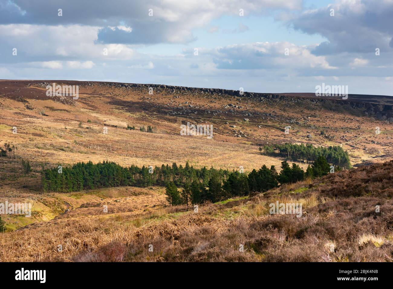 Burbage valley,Burbage moor,Peak district national park,Derbyshire ...