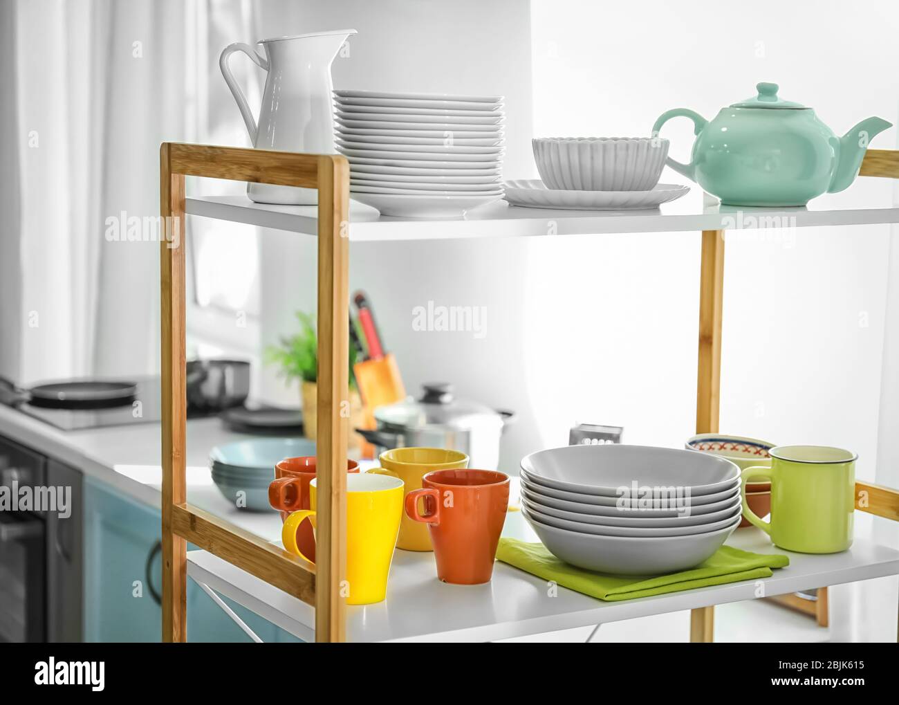 Shelving for dishes and storage hi-res stock photography and images - Alamy