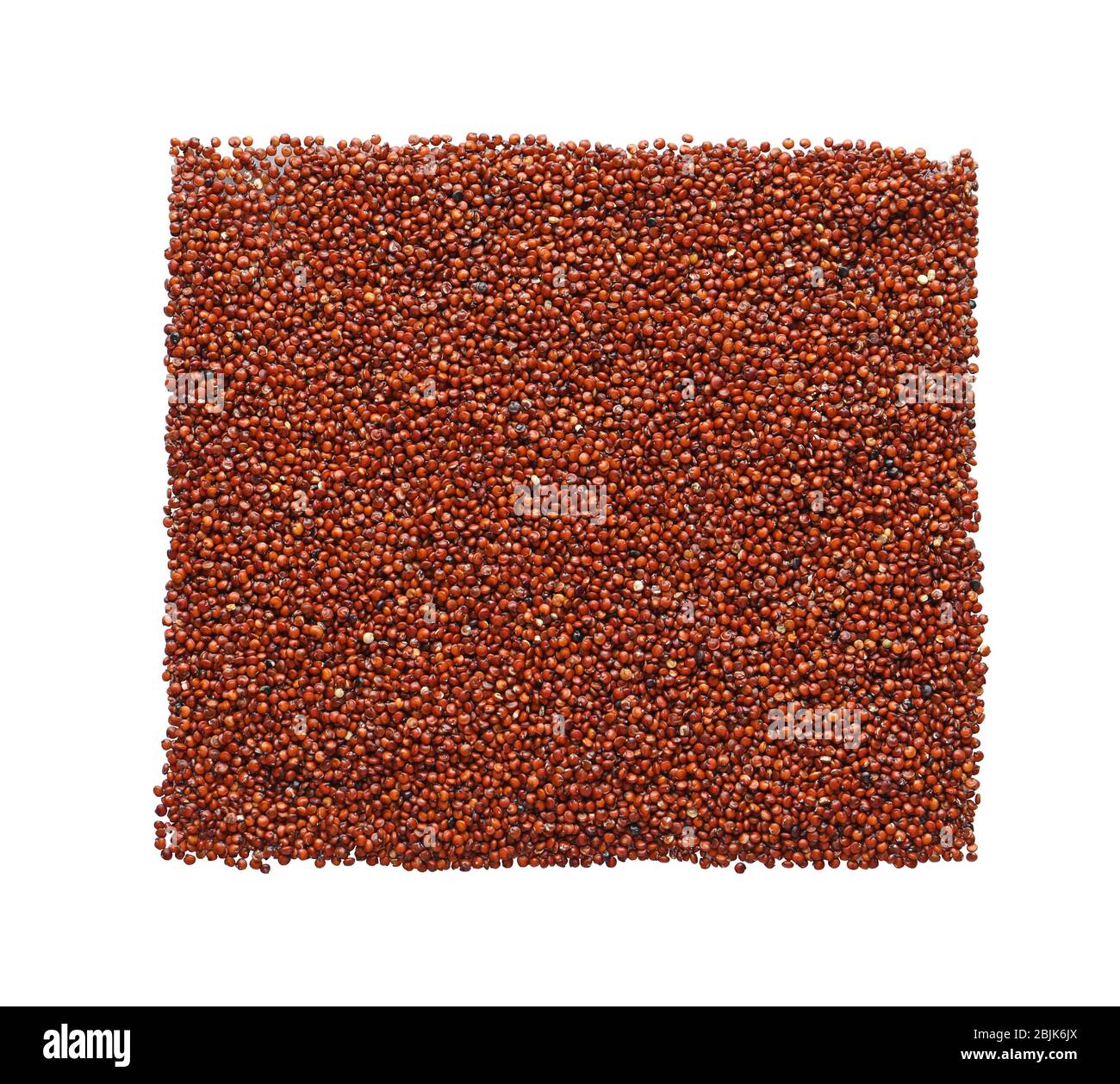 Organic quinoa seeds in shape of square on white background Stock Photo ...