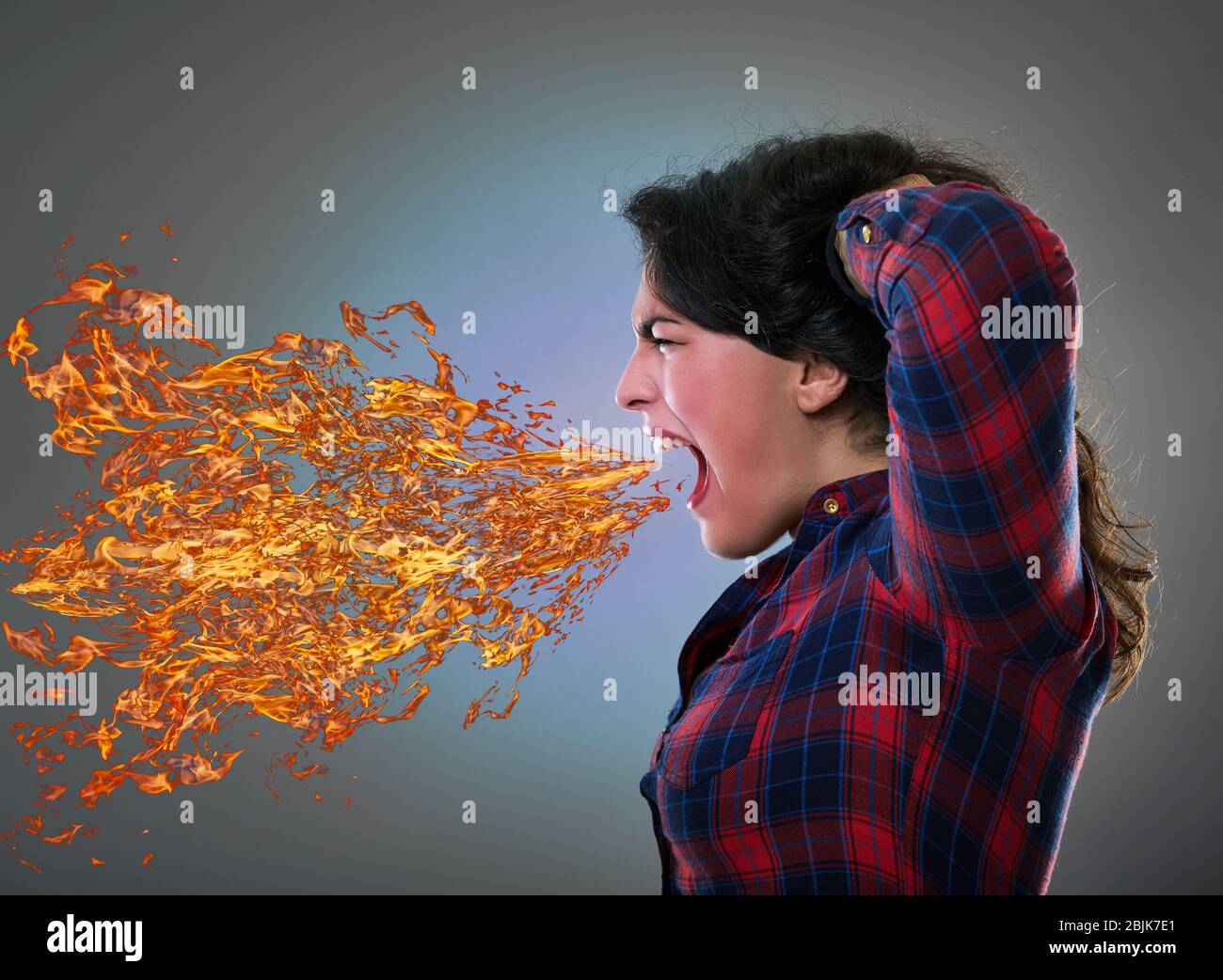 Spitting woman hi-res stock photography and images - Alamy