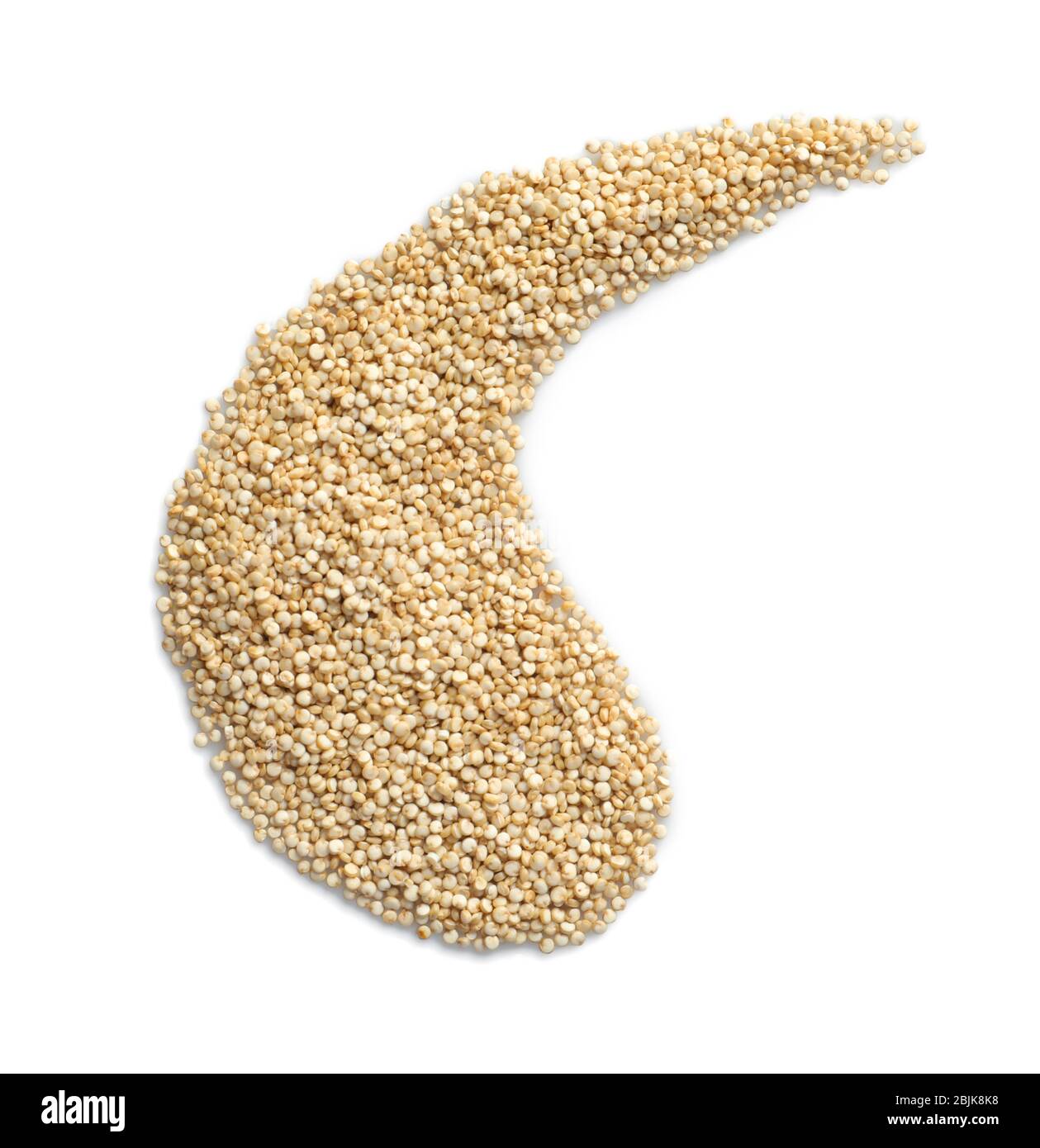 Raw organic quinoa seeds on white background Stock Photo - Alamy