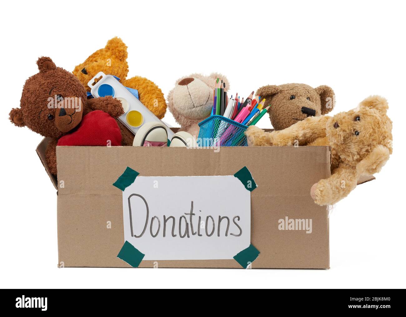 Donation box children Cut Out Stock Images & Pictures - Alamy