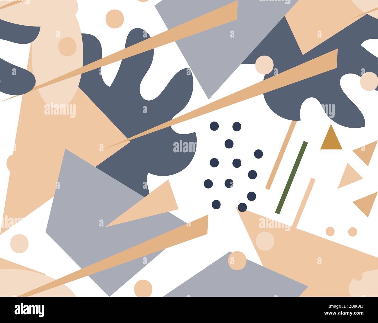 Retro geometric seamless pattern. Trendy endless background, repeating ...