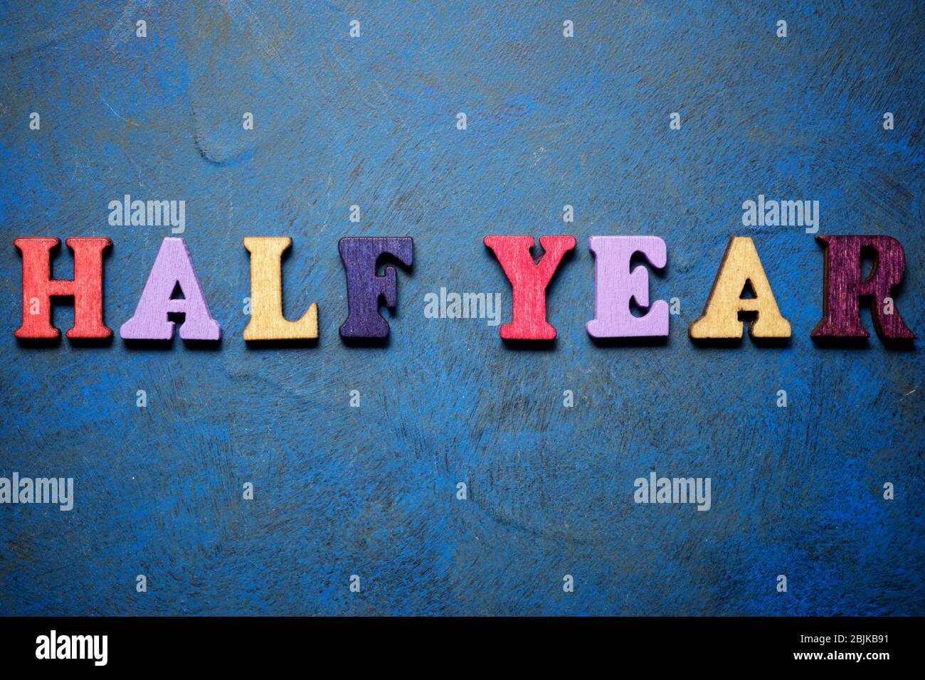 Half year word hi-res stock photography and images - Alamy