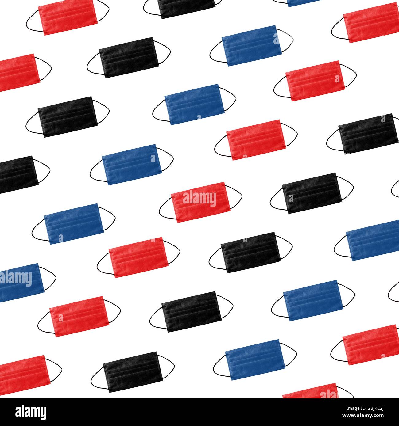 Seamless Pattern of Medical mask on white background. medical masks to ...