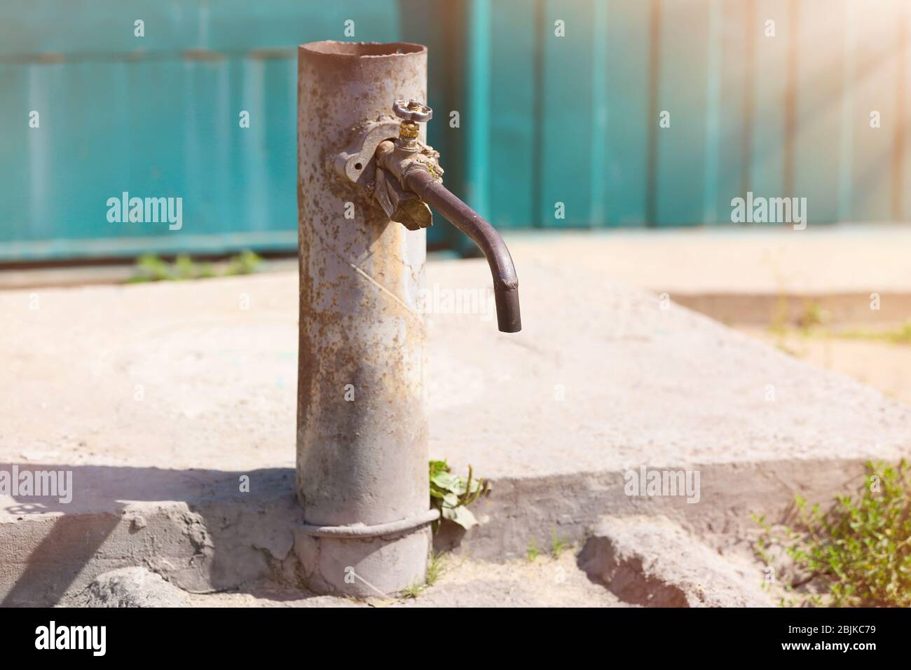 Old water tap, outdoors Stock Photo - Alamy