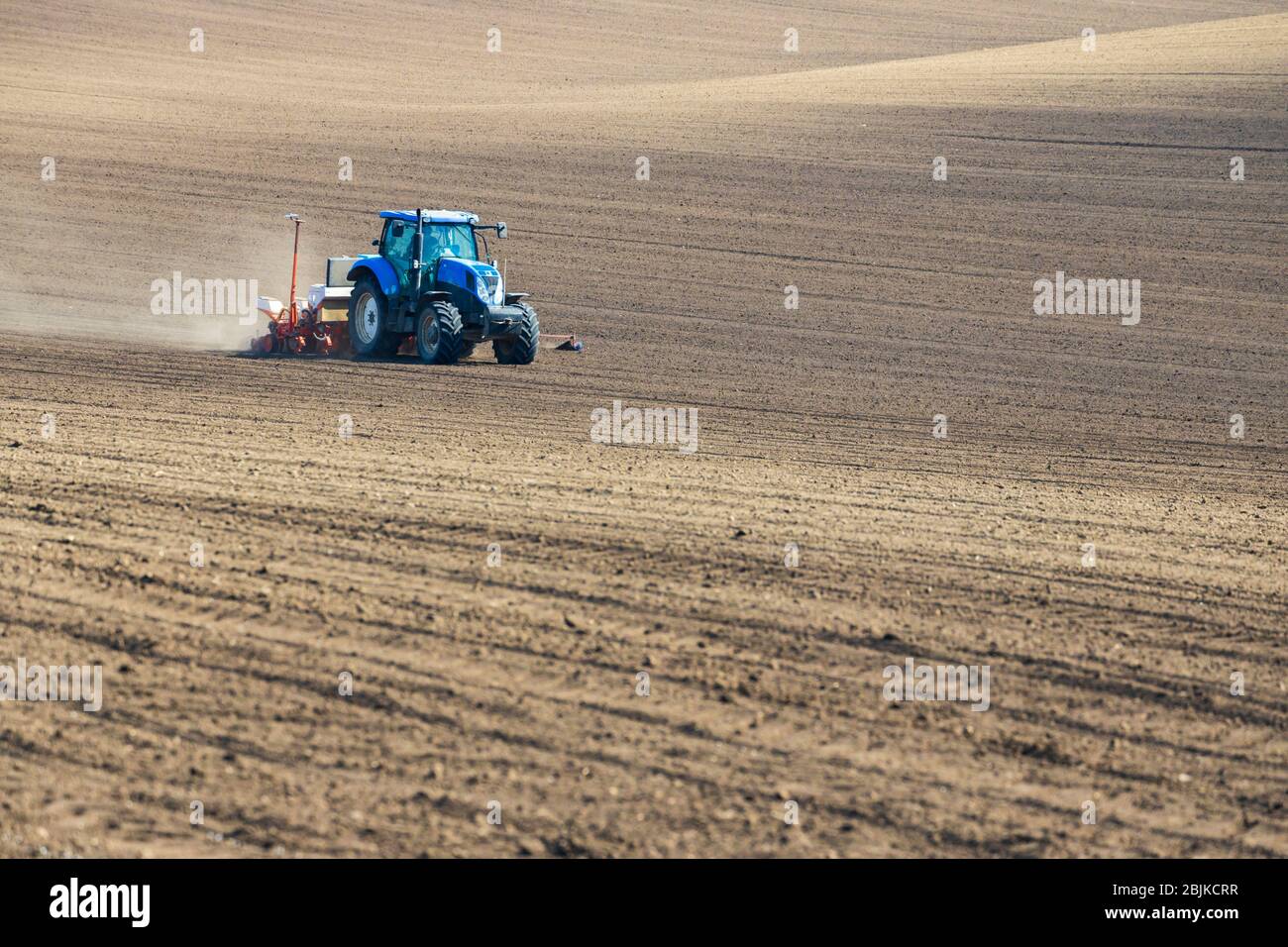 Agriculture tractor landscape hi-res stock photography and images - Alamy