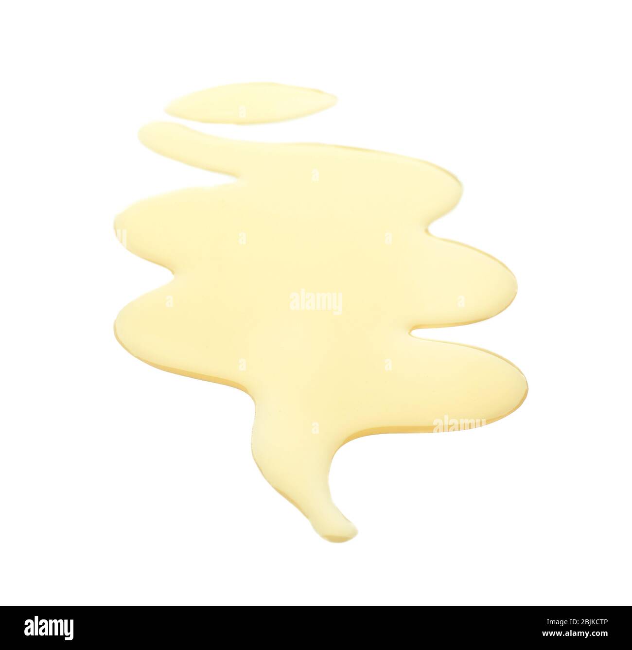 Spilled cooking oil on white background Stock Photo - Alamy