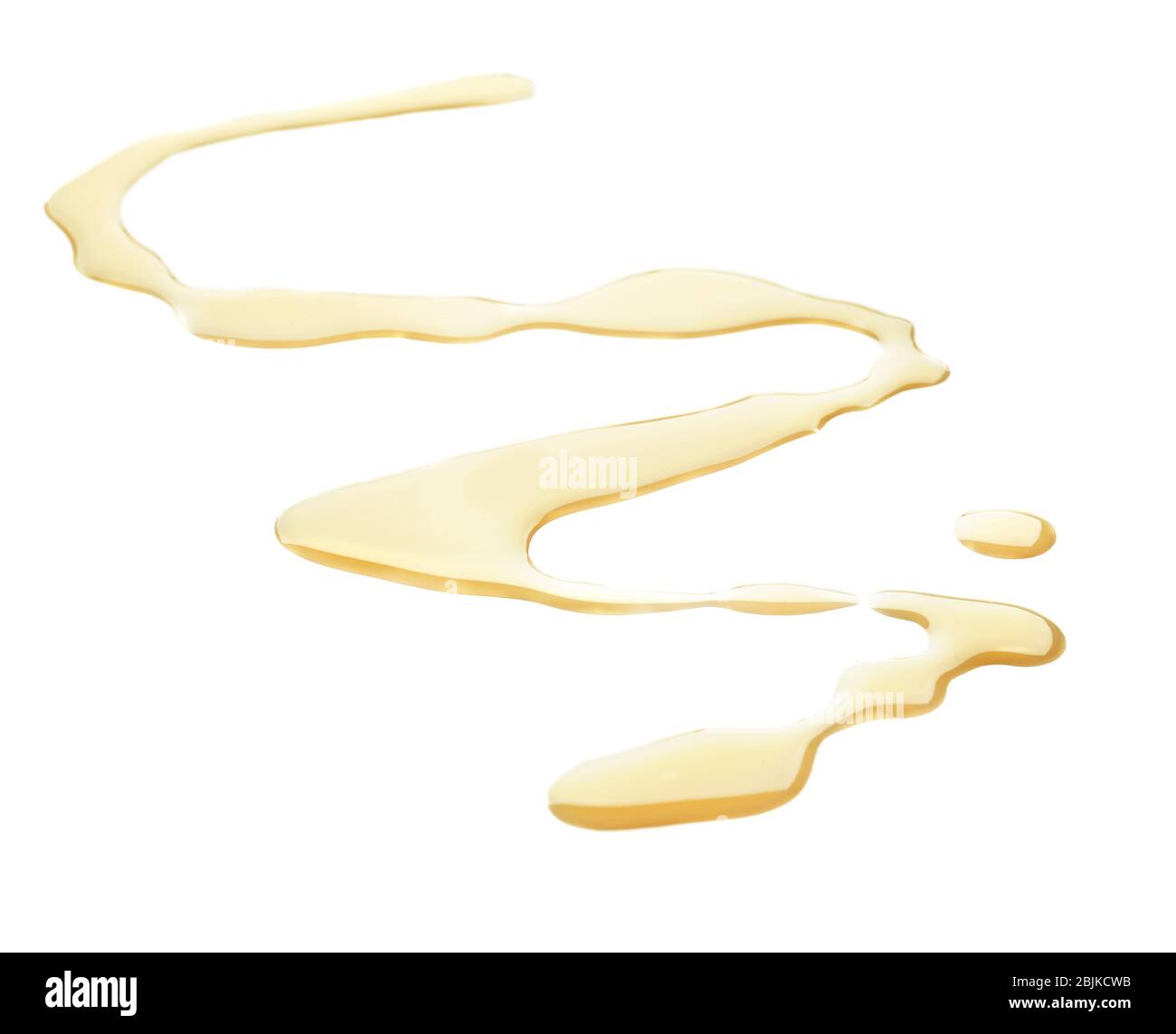 Spilled cooking oil on white background Stock Photo - Alamy