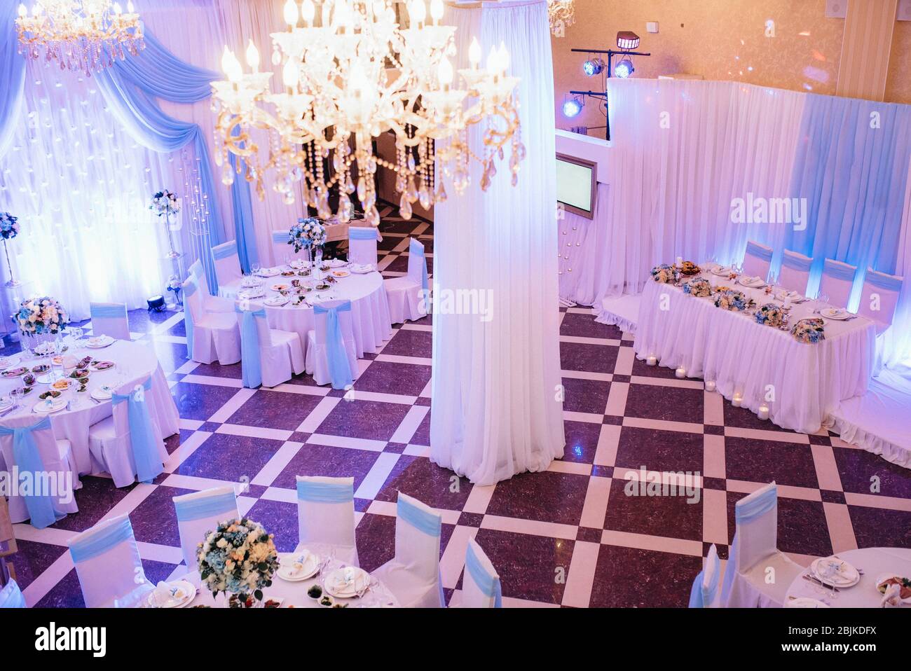 Wedding hall decoration hi-res stock photography and images - Alamy