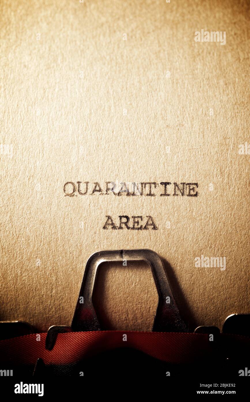 Quarantine area hi-res stock photography and images - Alamy