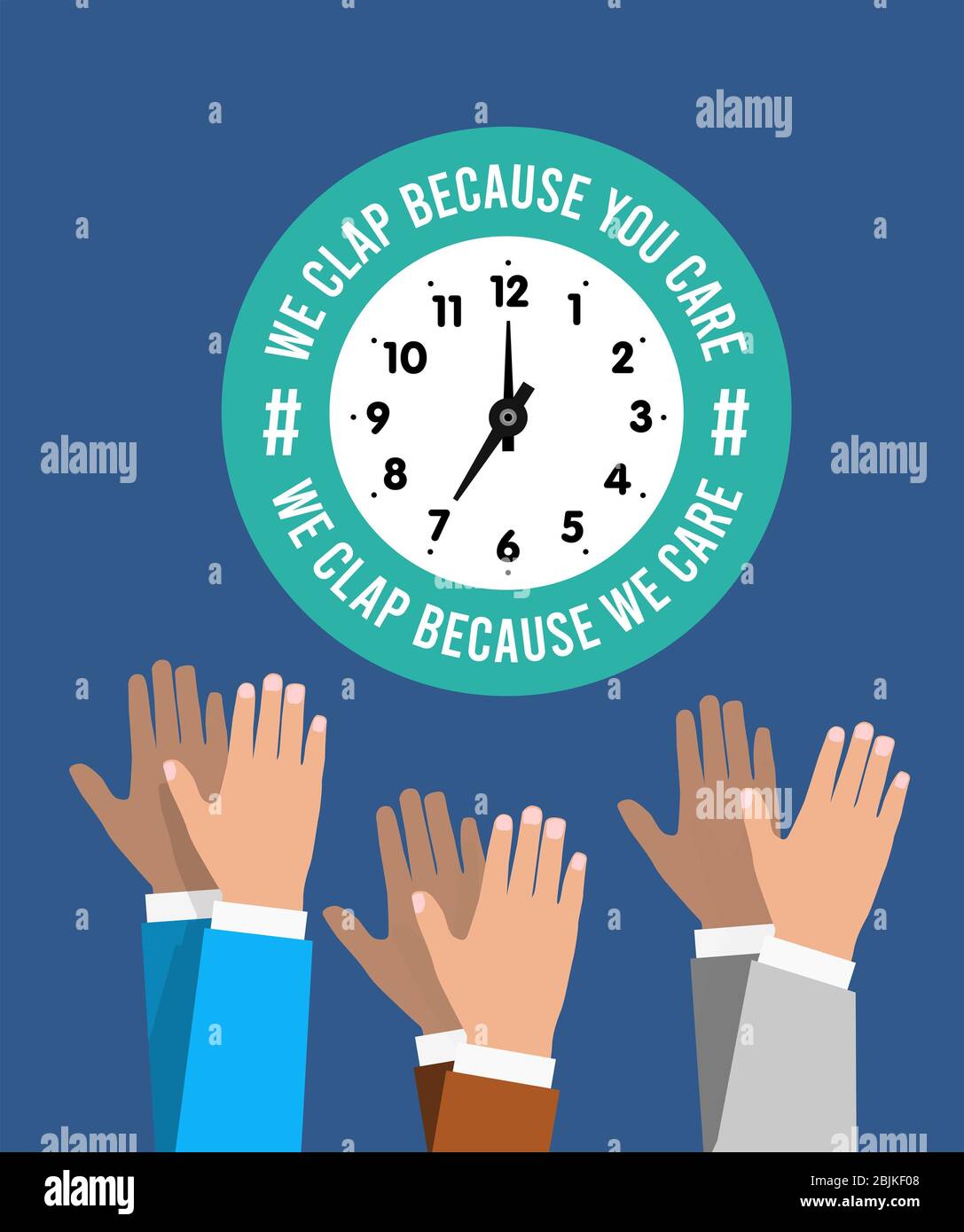 Hands clapping vector hi-res stock photography and images - Alamy