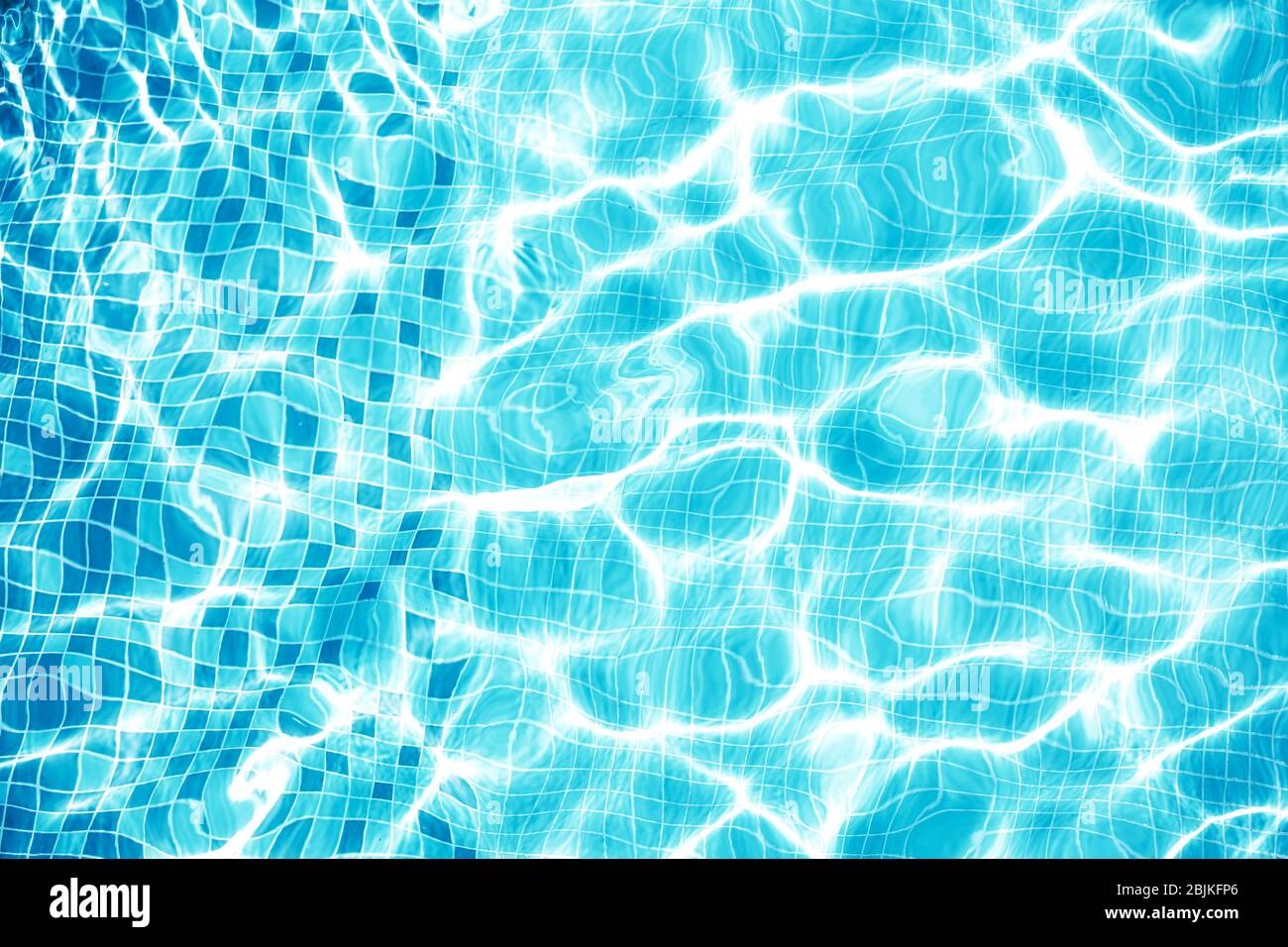 Blue clean water in swimming pool Stock Photo - Alamy