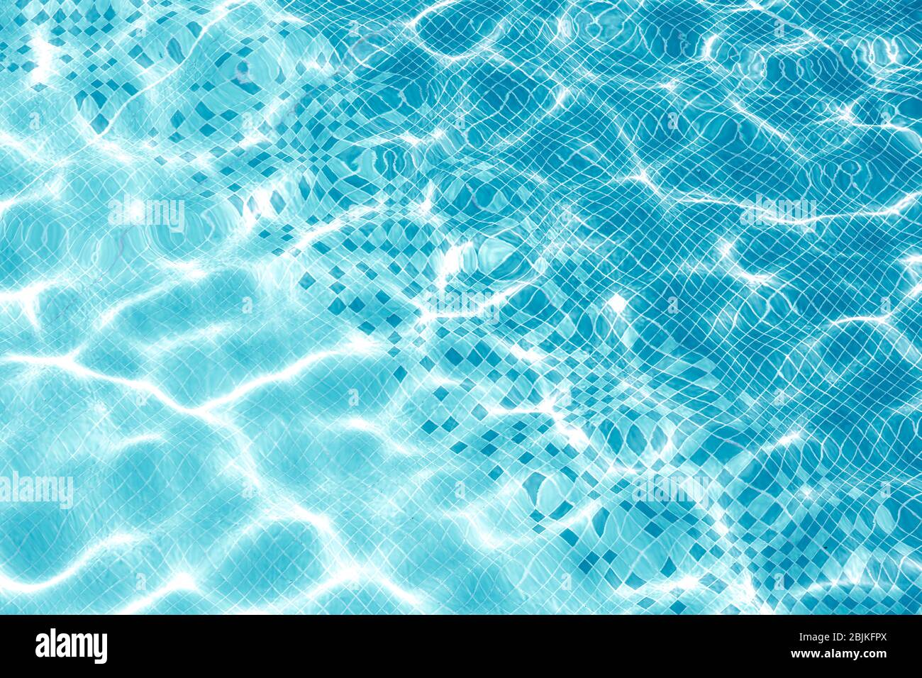 Blue clean water in swimming pool Stock Photo - Alamy