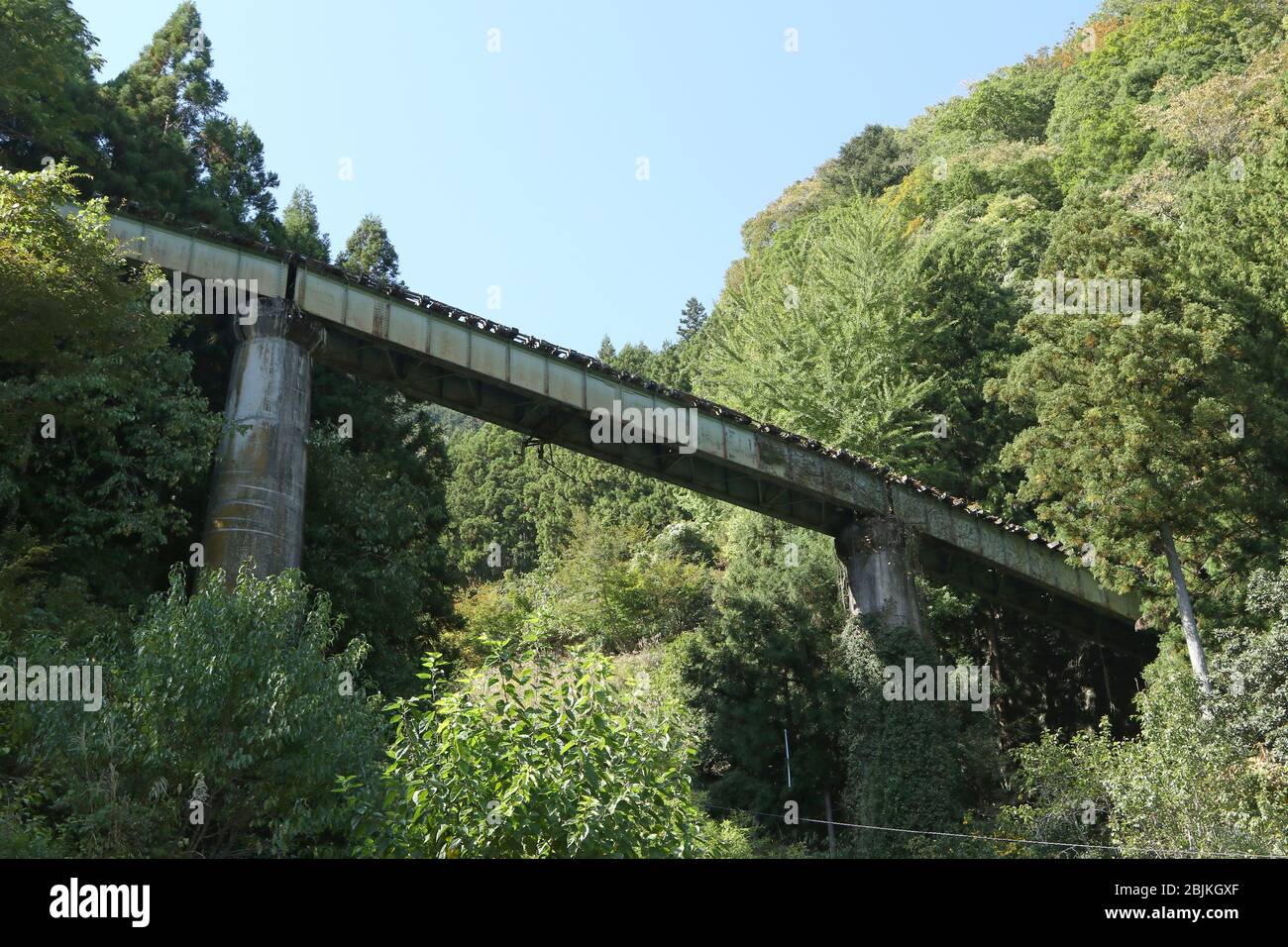 Bridge on Okutama Mukashi Michi Hike, Ishikawa prefecture, Tokyo, Japan ...