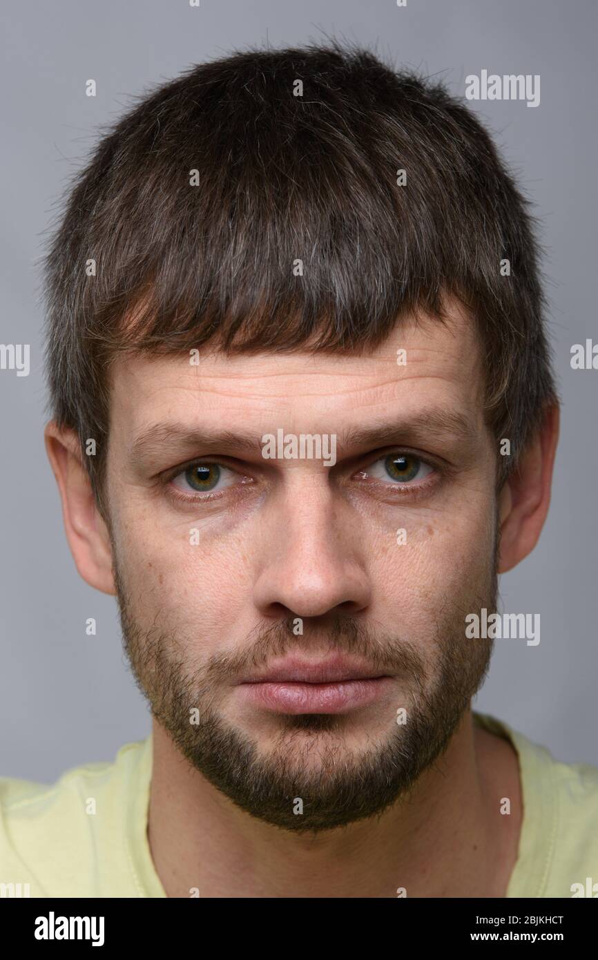 Closeup portrait of an upset crying man of European appearance Stock ...