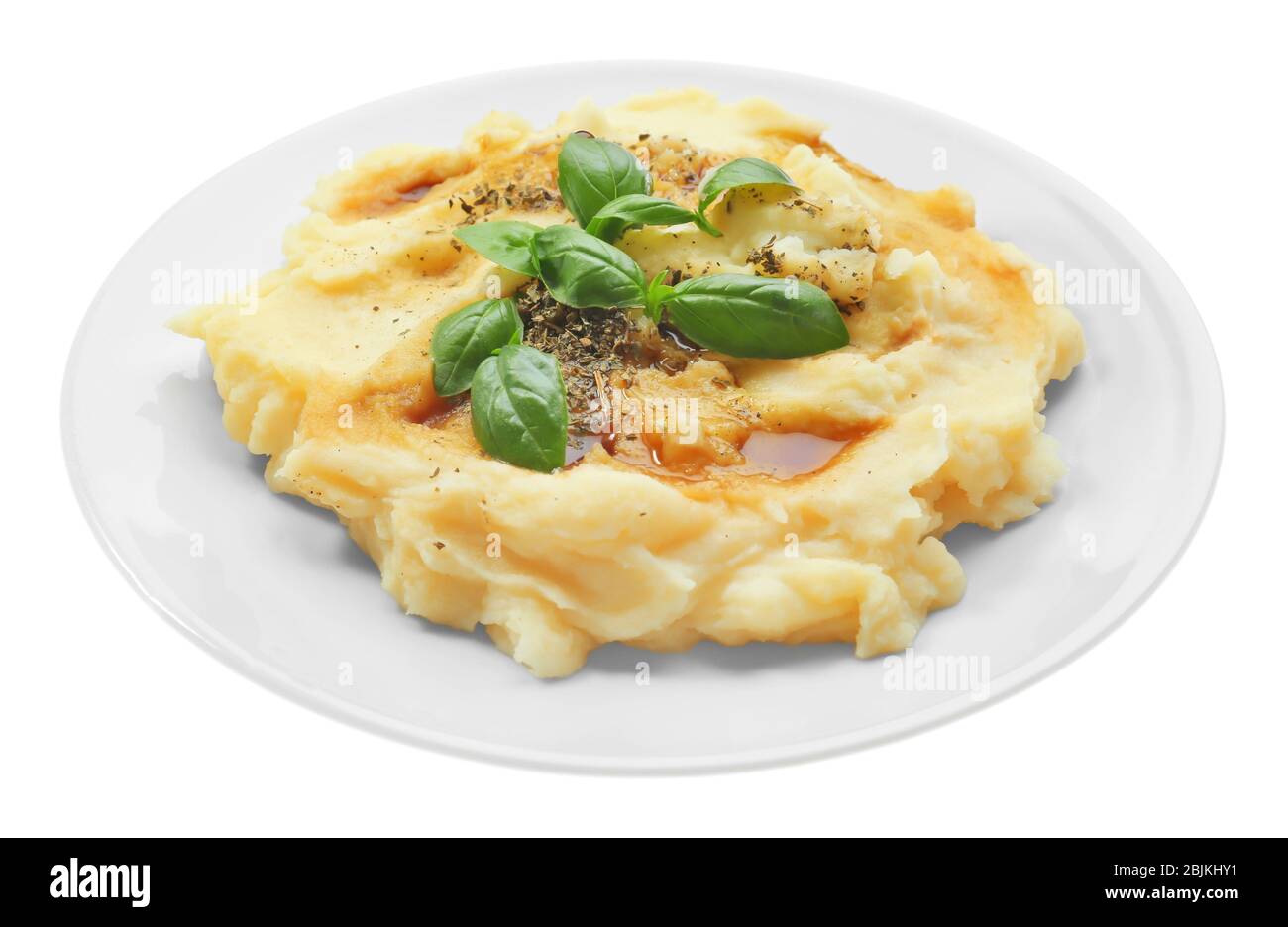Mashed potatoes basil gravy hi-res stock photography and images - Alamy
