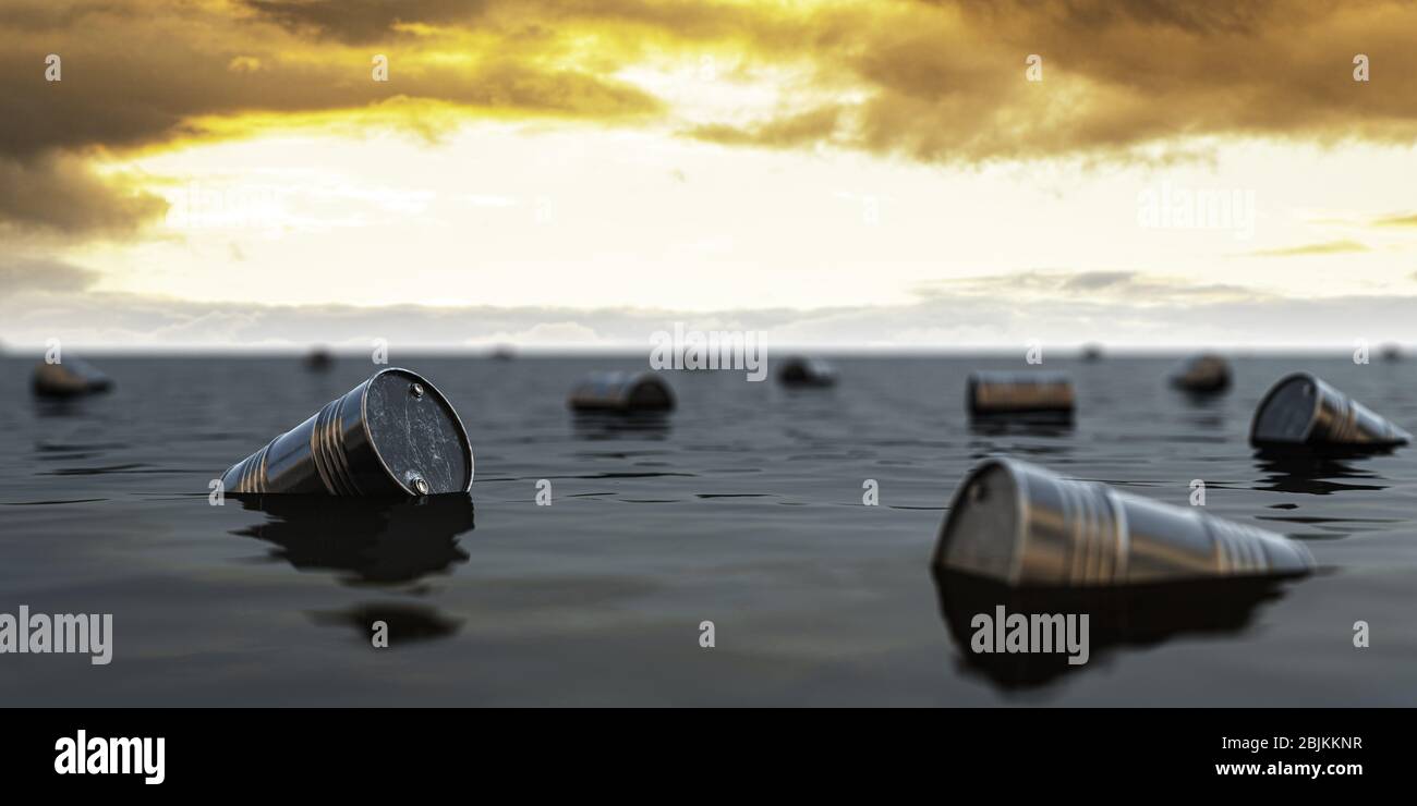 Floating barrel pollution hi-res stock photography and images - Alamy