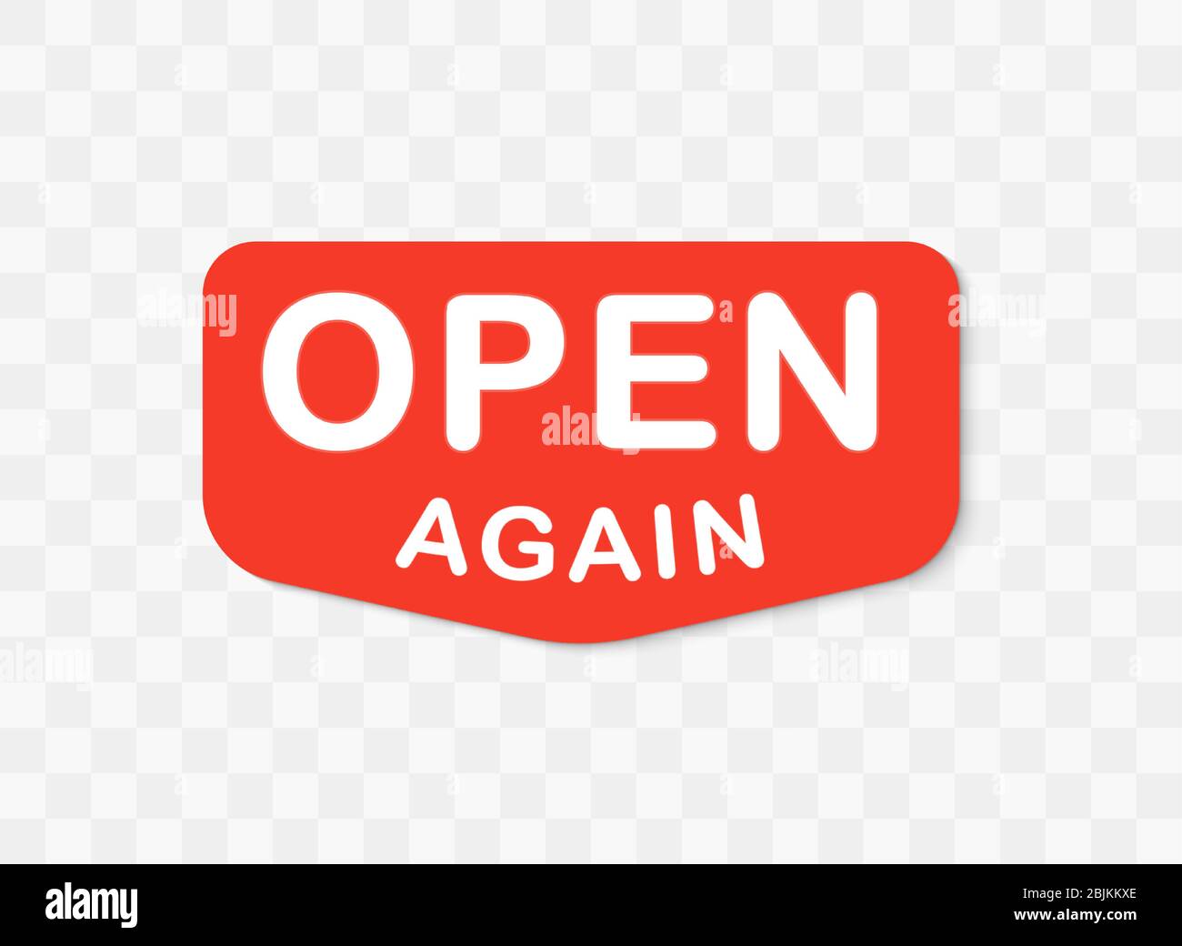 Open signboard, vector isolated red pointer, advertising tag for ...