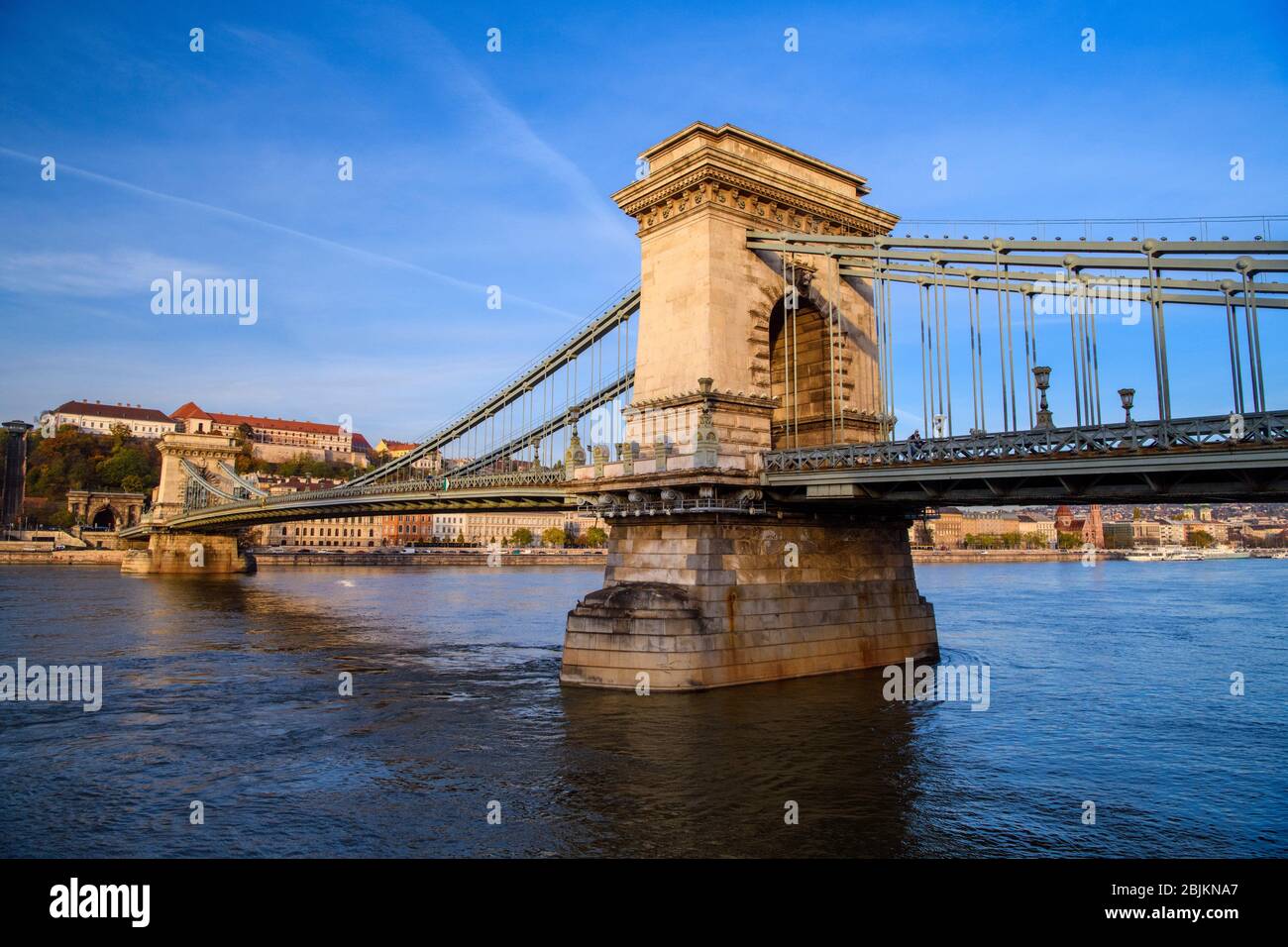 The Chain Bridge, Budapest, Central Hungary, Hungary Stock Photo - Alamy