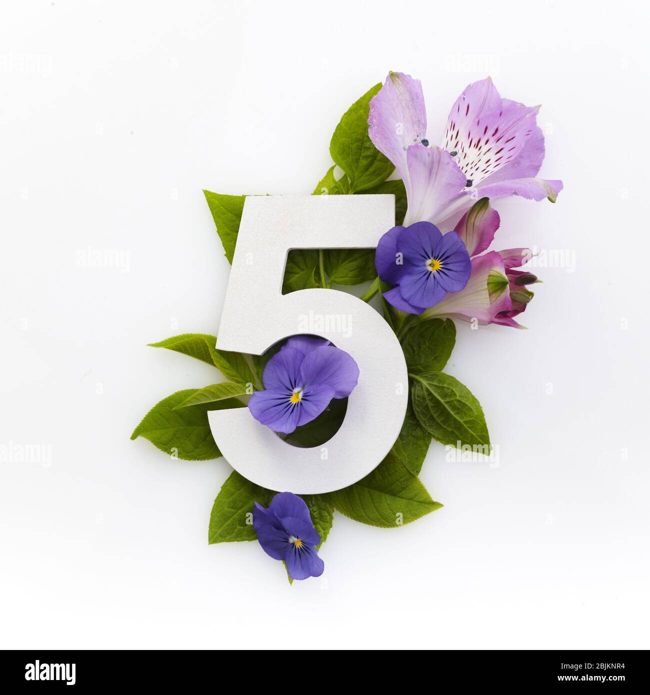 Number five flowers hi-res stock photography and images - Alamy