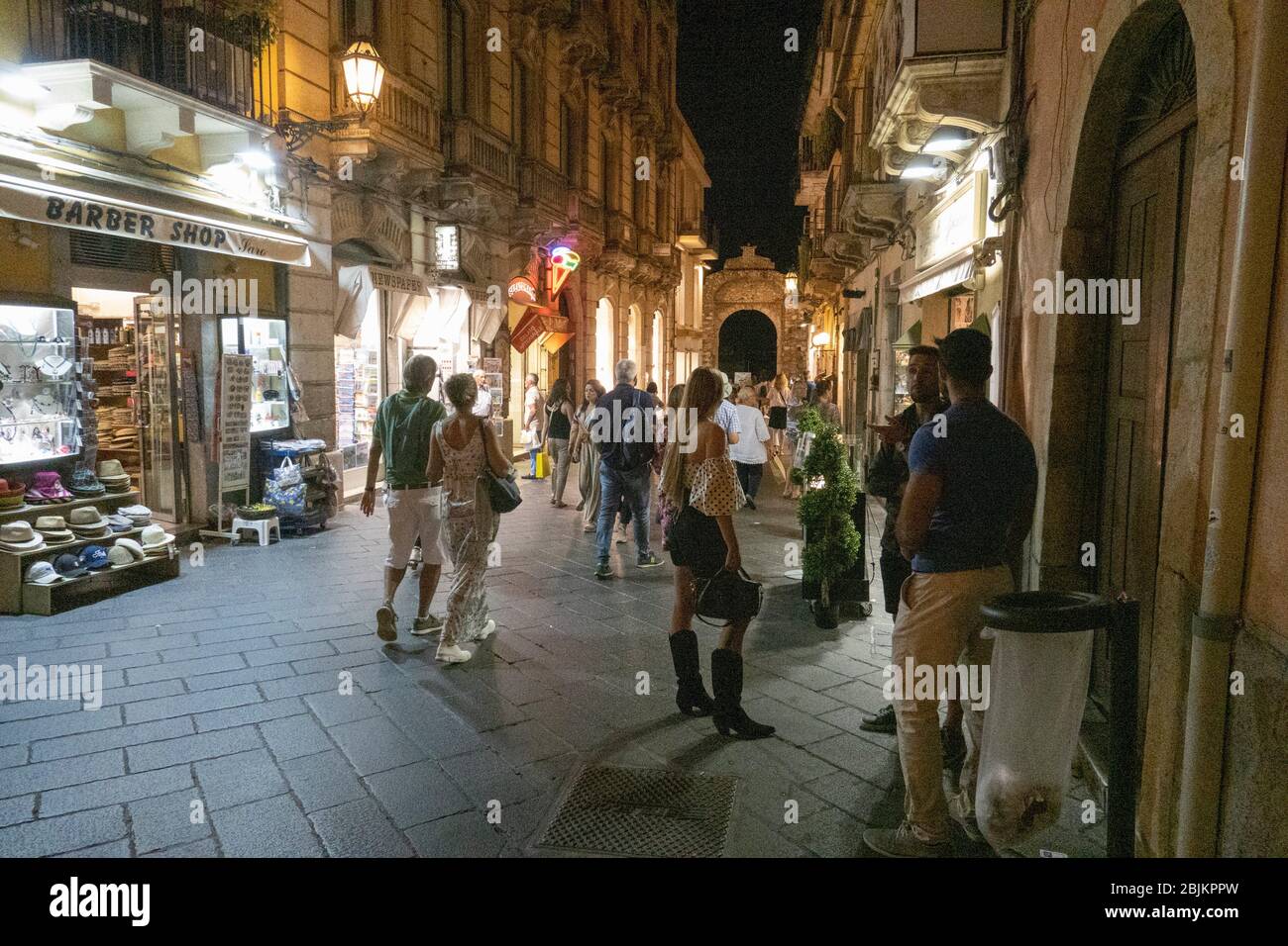 Sicily taormina night hi-res stock photography and images - Alamy