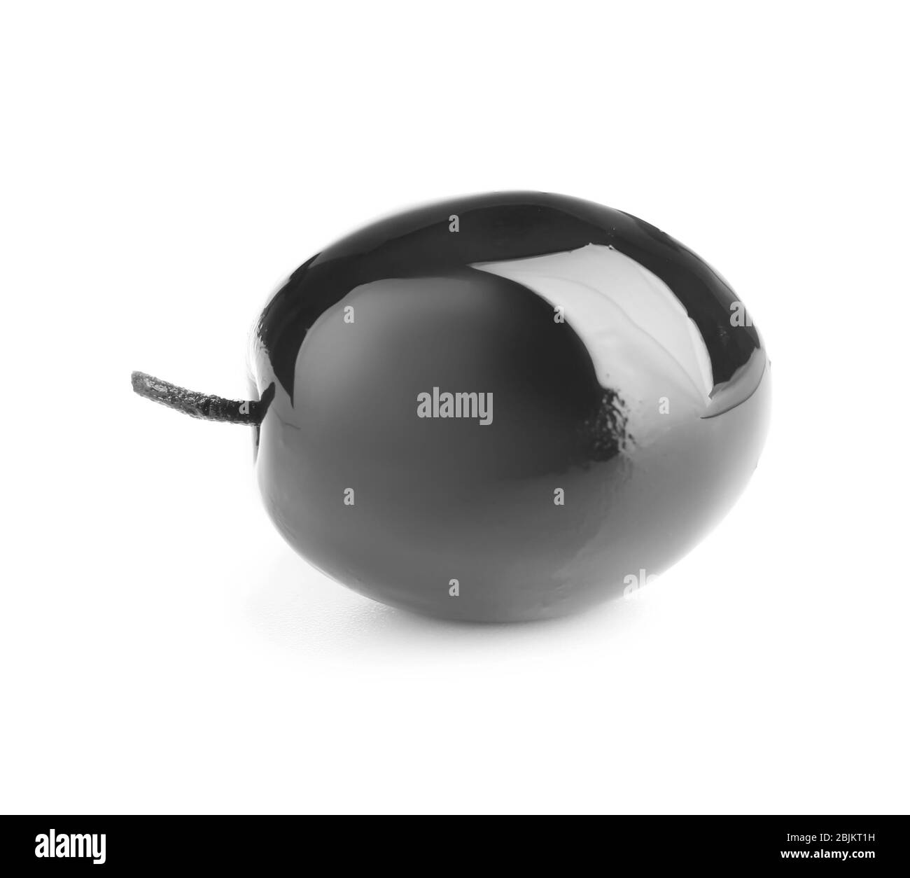 Ripe olive on white background Stock Photo - Alamy