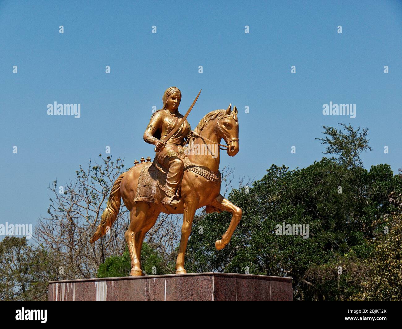 Statue of Keladi Chennamma Stock Photo - Alamy