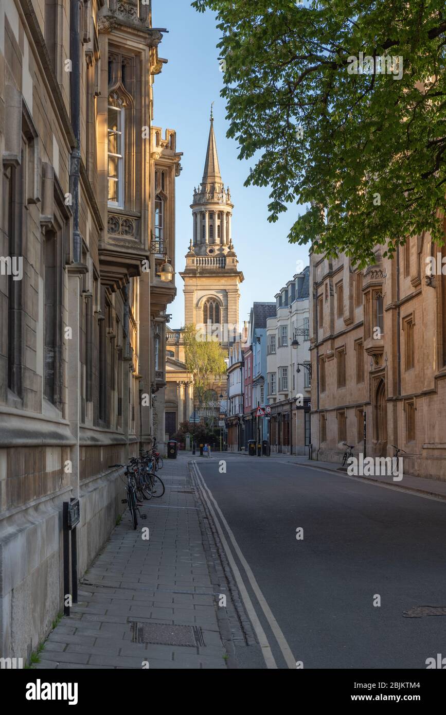 Turl Street, or the Turl, with the spire of the former All Saints ...