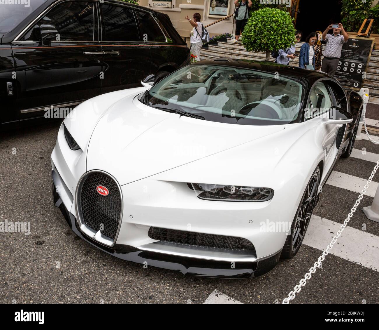 Bugatti Chiron outside the Casino de Monte-Carlo, Principality of ...
