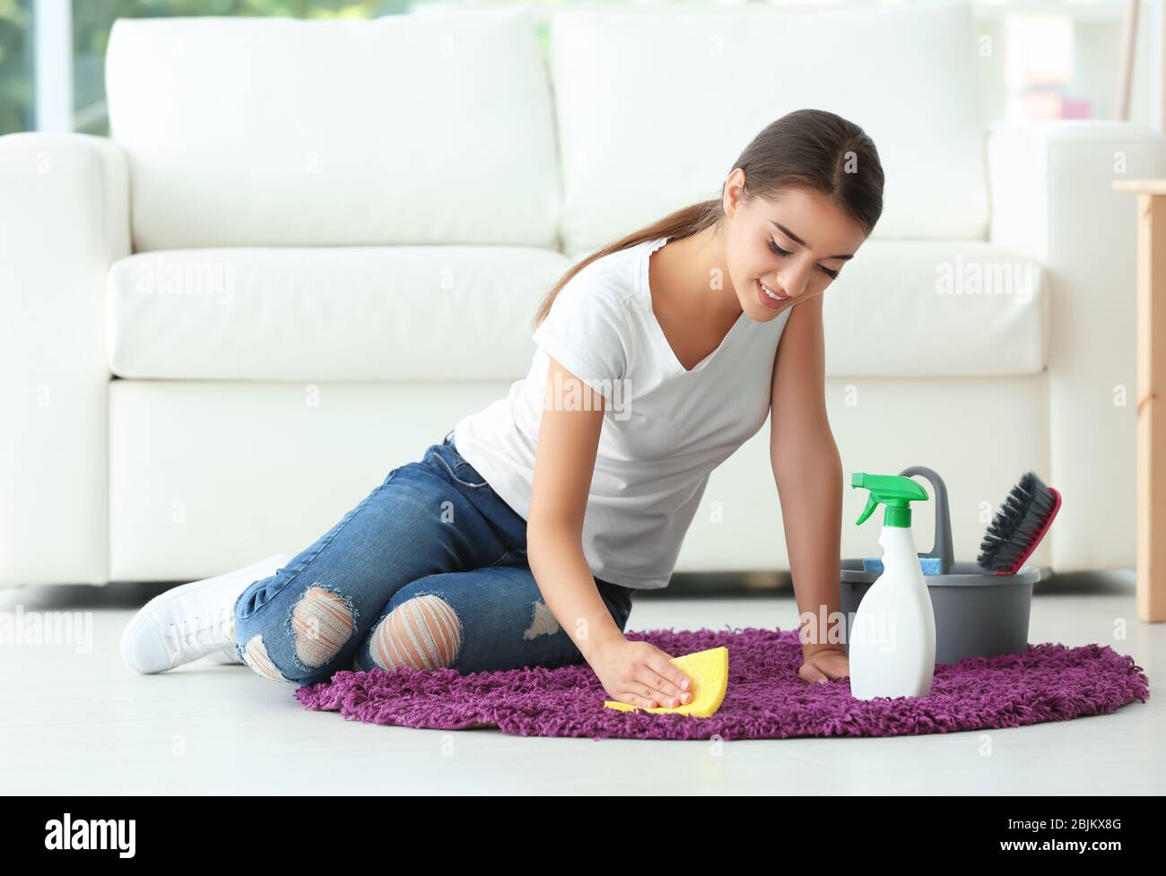 Cleaning the rug hi-res stock photography and images - Alamy